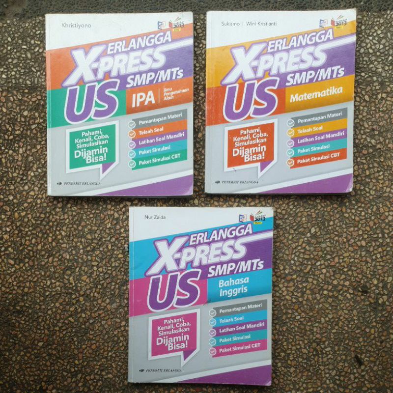 Jual Buku Soal Erlangga XPress Us Sd/Mi Smp/Mts Matematika.Ipa.Ppkn.Bahasa Inggris.Indonesia.Ips ...