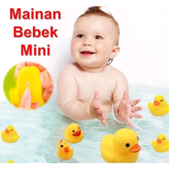 Jual 2339 - Bebek Karet mini Mainan Mandi Anak Bayi 1PCS Mainan Edukasi ...
