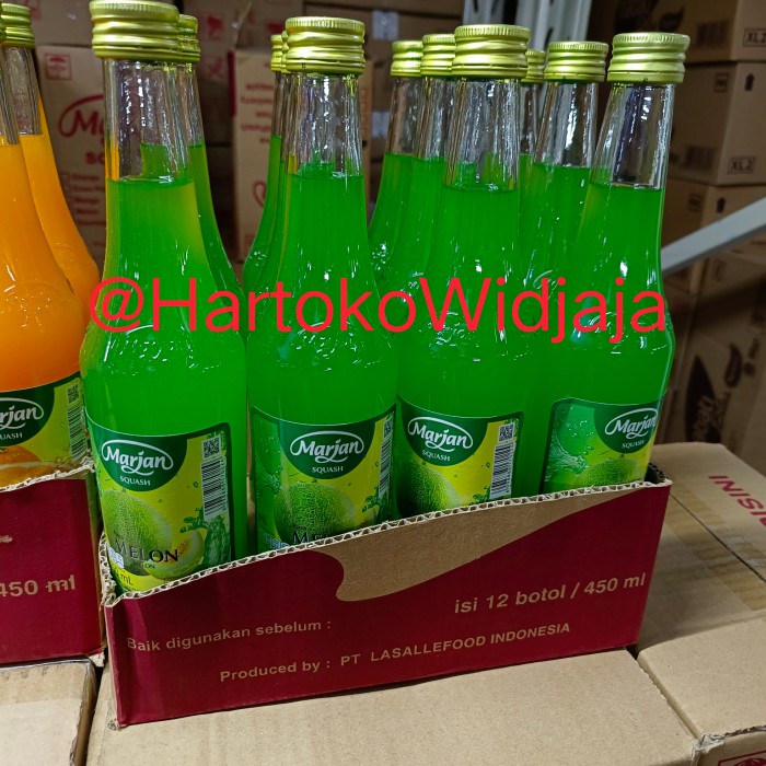 Jual SIRUP MARJAN MELON SQUASH 450ML DUS ISI 12 BOTOL | Shopee Indonesia