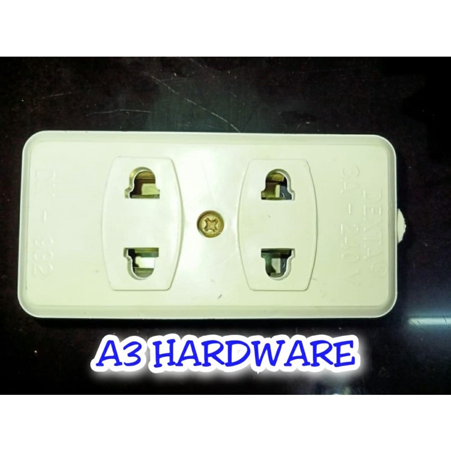 Jual DEXTA TERMINAL STOP KONTAK LISTRIK GEPENG 2 LUBANG DX-933 SNI ...