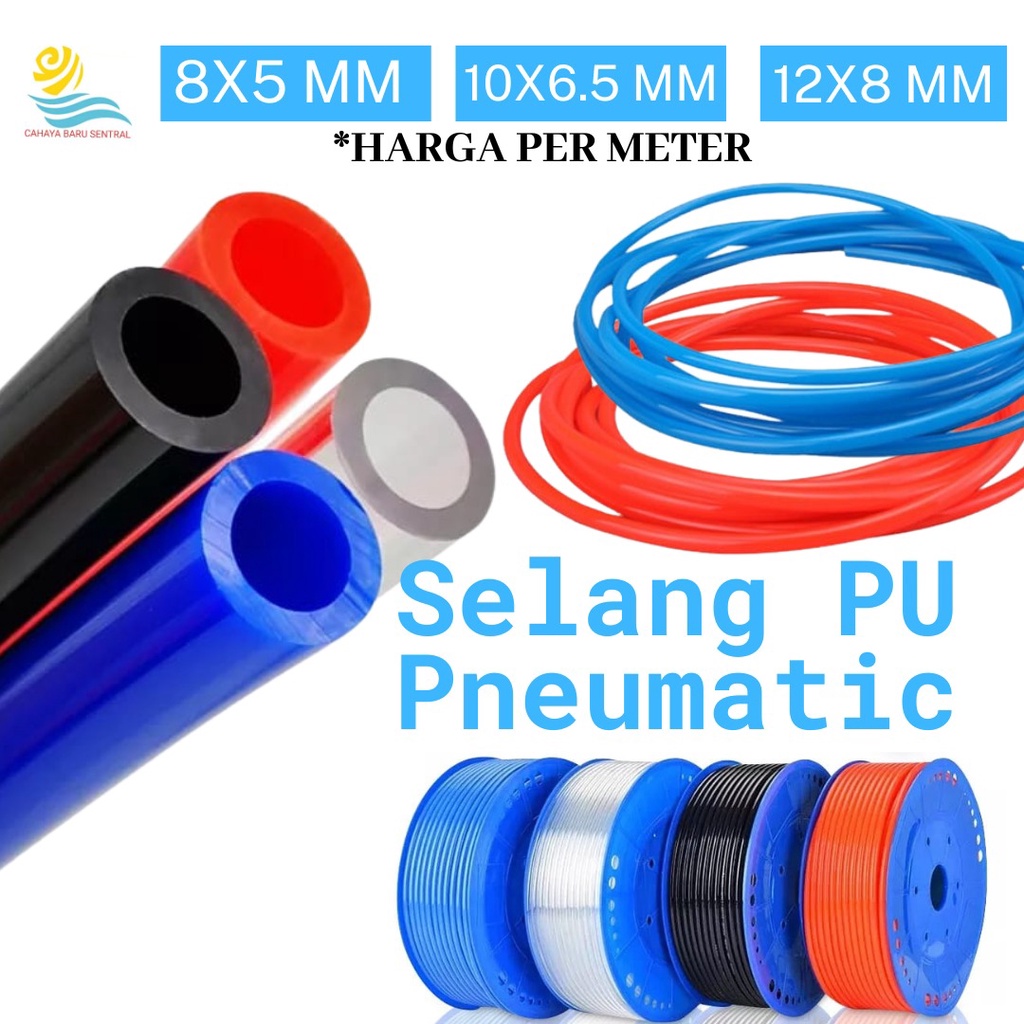 Jual Selang PU 4 mm x 2.5 mm dan 6mm x 4mm / Pneumatic hose / OD 8mm | Shopee Indonesia