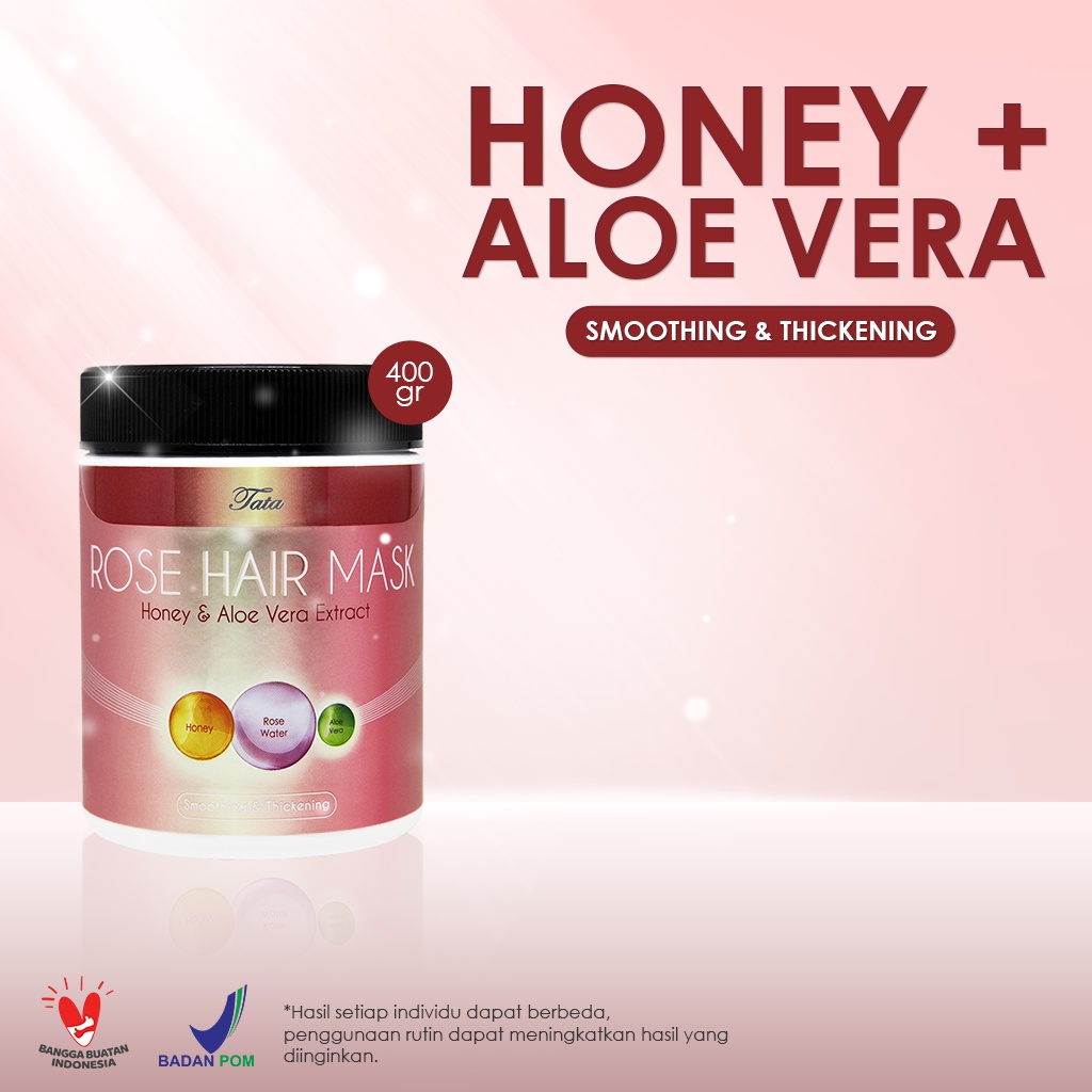 Jual Tata Hair Mask Rose 400gr Perawatan Rambut Rusak & Rontok | Shopee ...