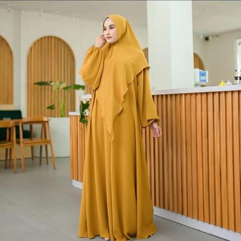 Jual GAMIS SYAR'I SET KHIMAR BUSI FREANDLY / SYAR'I JUMBO / SYARI SET HIJAB BAHAN ...