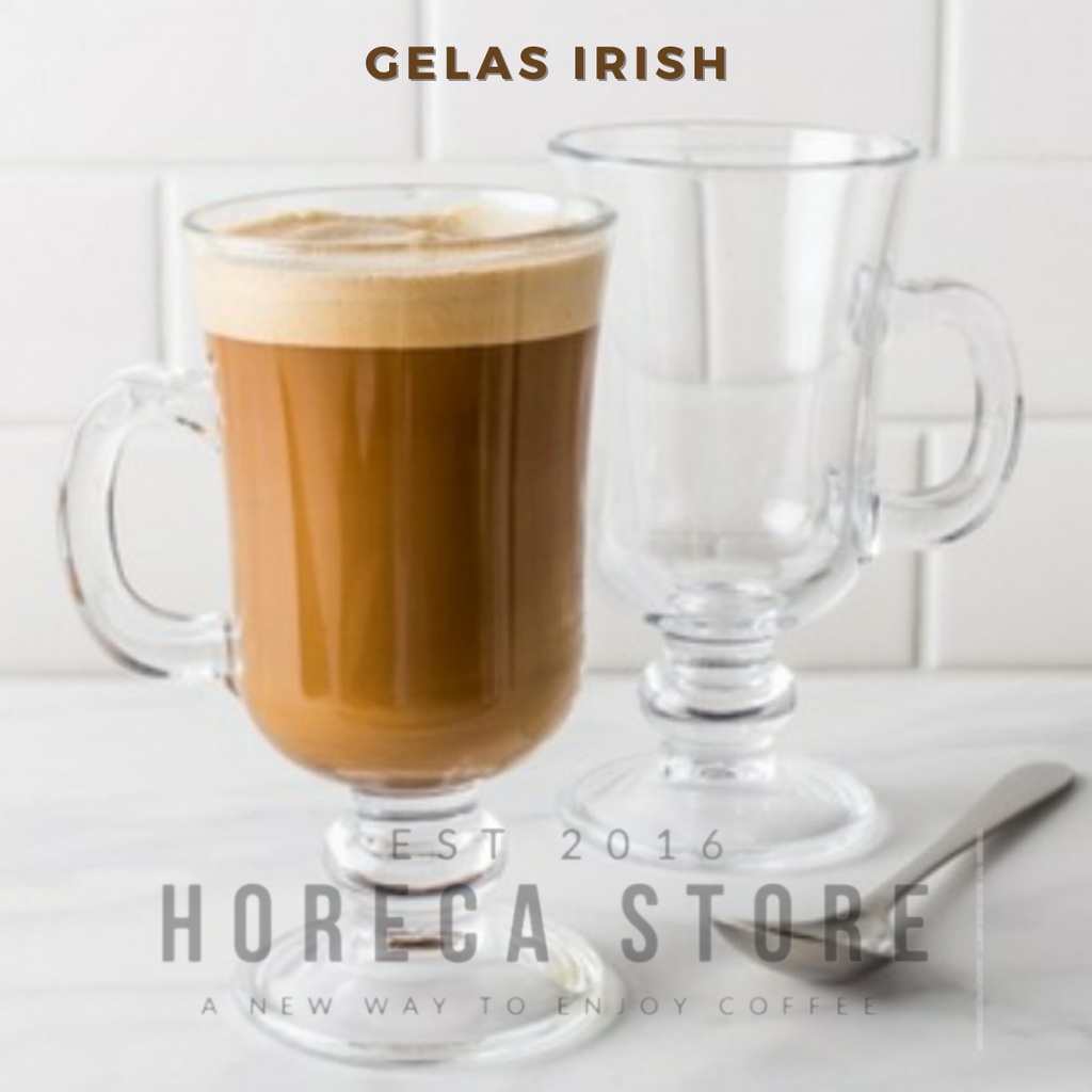 Jual Gelas Irish / Gelas Es Kopi Susu 260ml / Ice Cream Sundae Glass ...