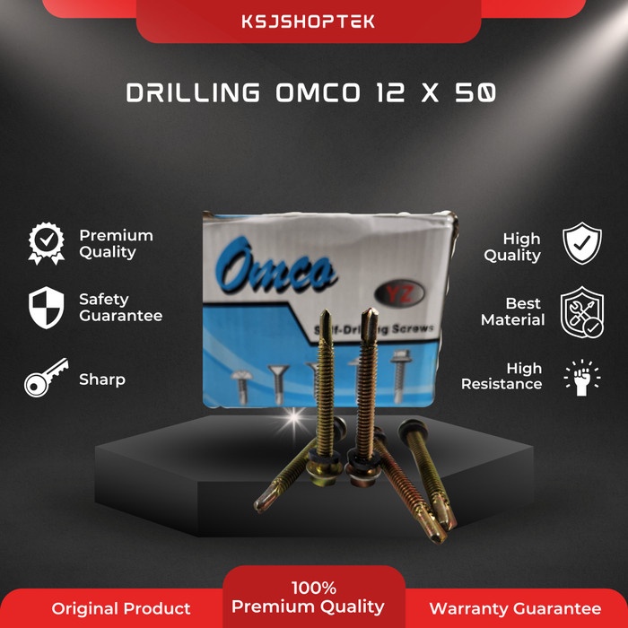 Jual Drilling 12 x 50 OMCO Kuning Self Screw Baut Roofing Galvalum ...