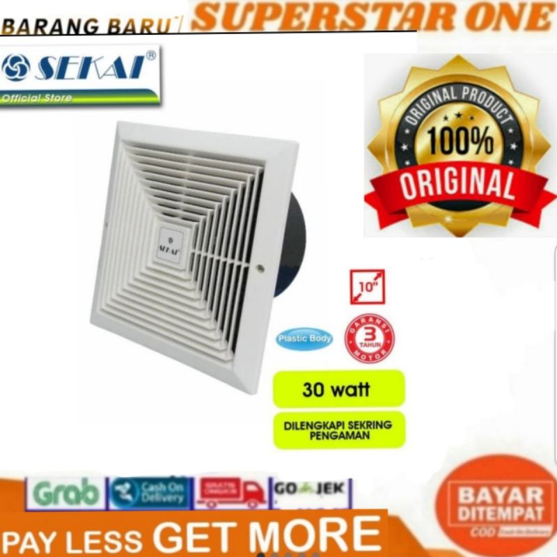 Jual Sekai MVF-1091 Exhaust fan plafon sekai 10 inch | Shopee Indonesia