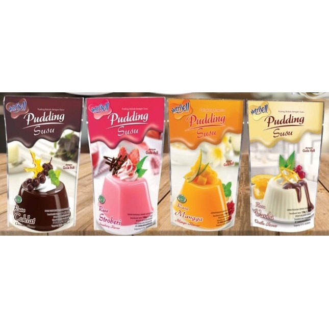 Jual Nutrijell pudding susu gula asli kemasan pouch all varian | Shopee ...