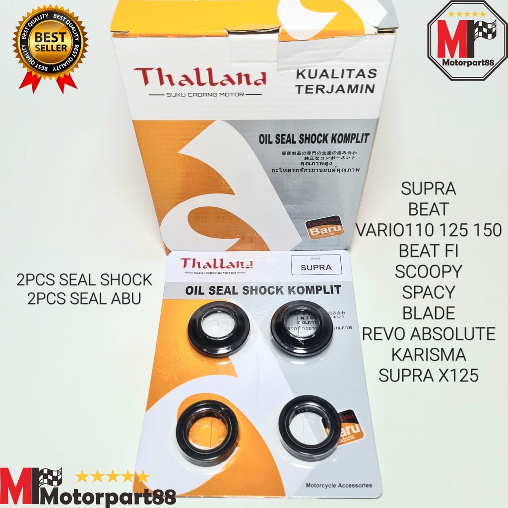 Jual SEAL SIL SHOCK THL KOMPLIT SET ATAS BAWAH SUPRA BEAT VARIO SCOOPY REVO GRAND | Shopee Indonesia