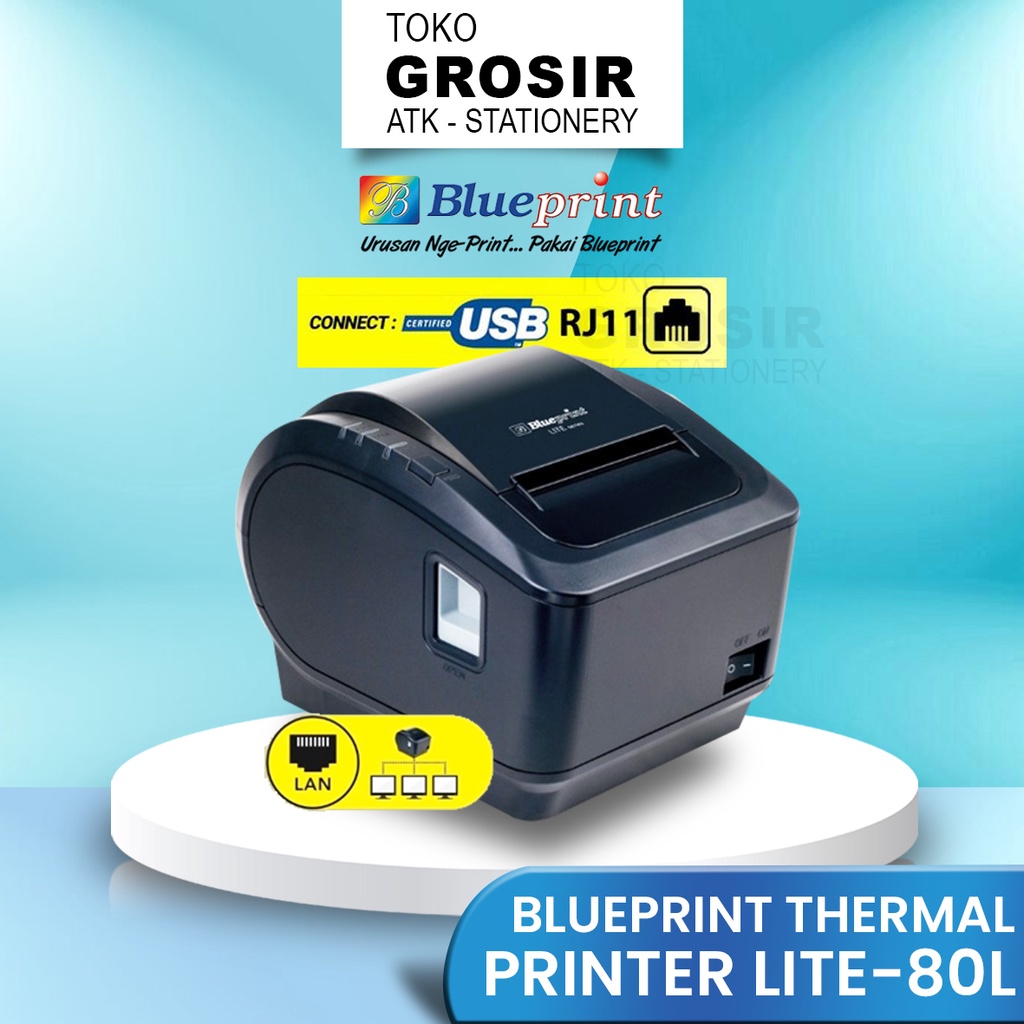 Jual 80L LITE80L PRINTER LITE LAN USB RJ11 80mm THERMAL BLUEPRINT ...