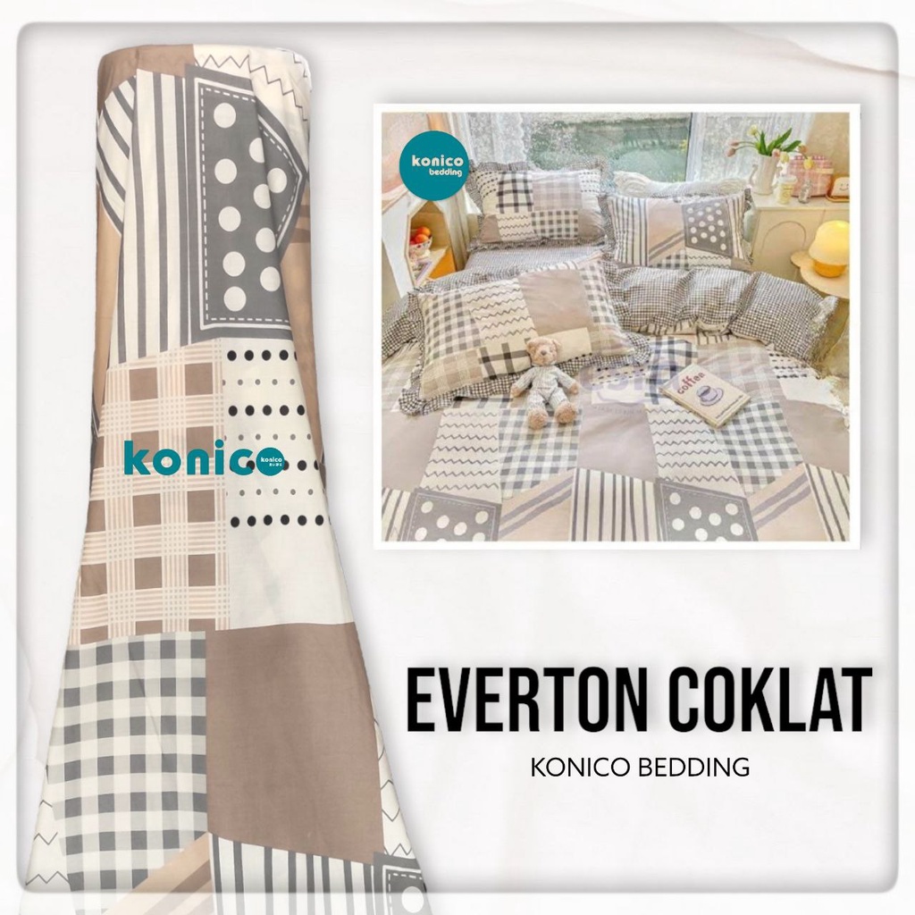 Jual KONICO kain Katun sprei Meteran Motif MINIMALIS EVERTON Tabur Star Esra GROW Catra ELBHE ...