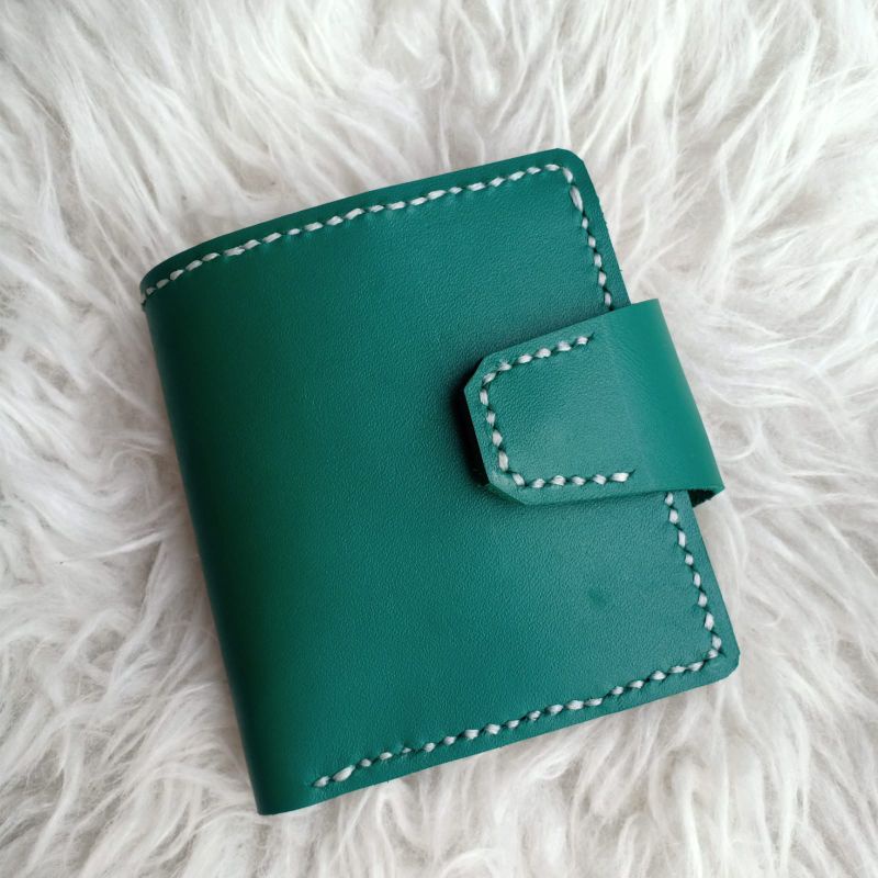 Jual Dompet pria wanita kulit sapi asli model kancing | Shopee Indonesia