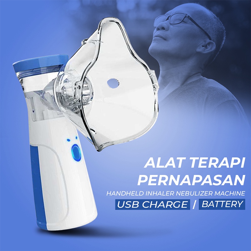Jual Alat Uap Pernafasan Handheld Inhaler Nebulizer Portable Machine Uap bayi Pilek dan Batuk ...