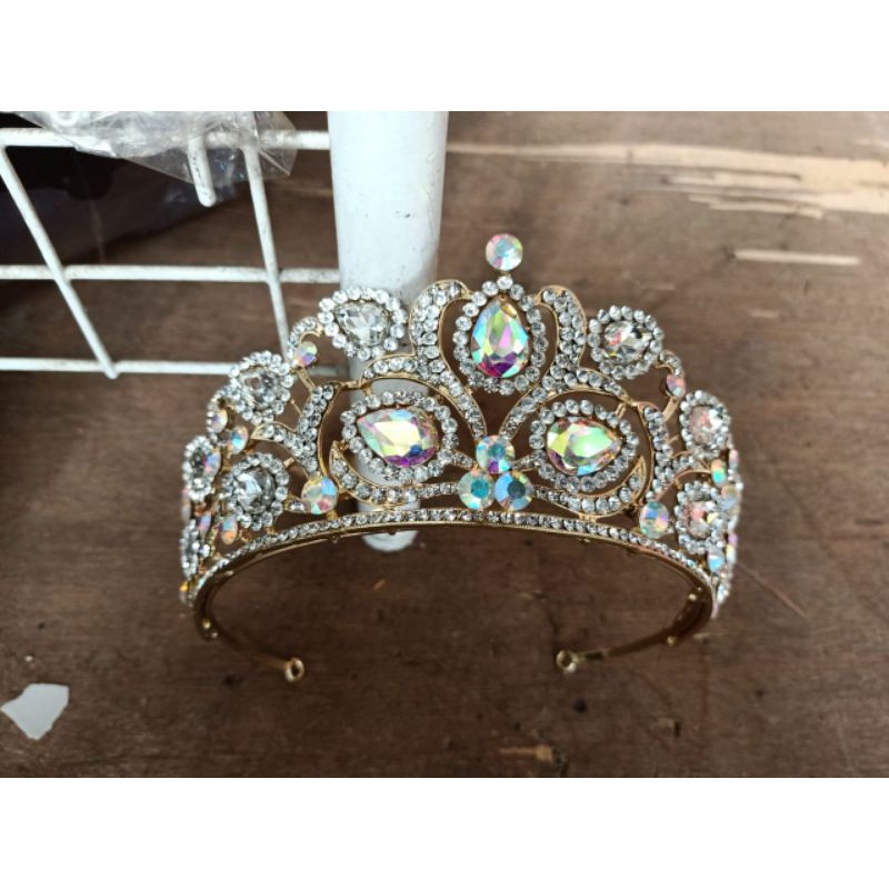 Jual mahkota pengantin /mahkota weding/mahkota hijab gold | Shopee ...