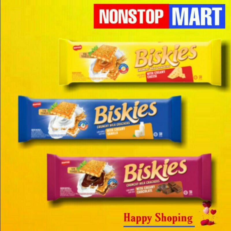 Jual BISKIES Biskuit sandwich crackers 96 gram | Shopee Indonesia