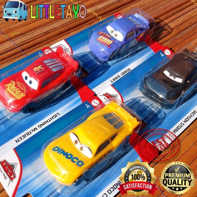 Jual MATTEL DISNEY PIXAR CARS LIGHTNING McQUEEN JACKSON STORM DINOCO ...