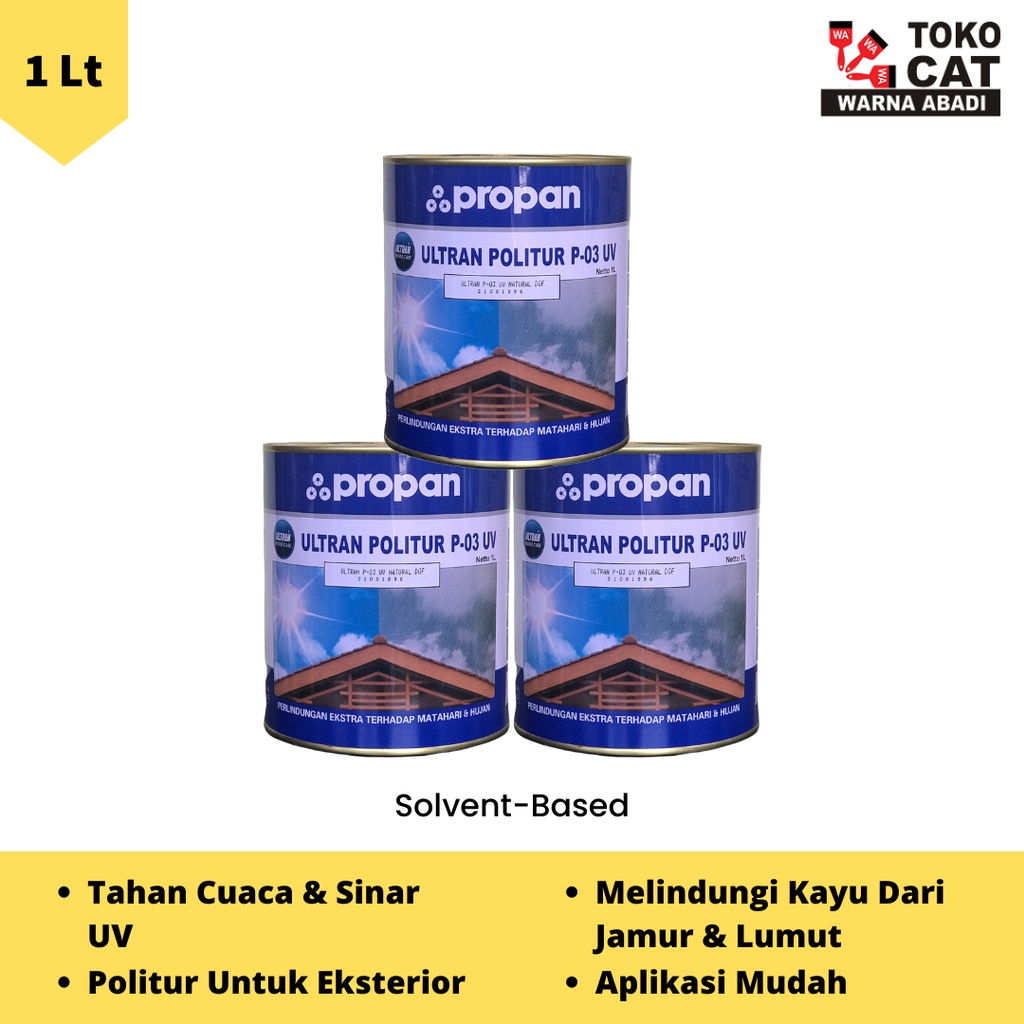 Jual CAT POLITUR PROPAN ULTRAN P03 WARNA 1 LITER | Shopee Indonesia