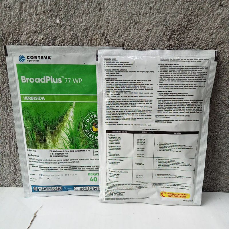 Jual Ally Plus Broadplus 77 WP 40 Gram Herbisida Gulma Padi Broad Plus ...