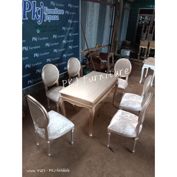 Jual meja akad pelaminan / kursi rotan set meja akad jepara / kursi ...