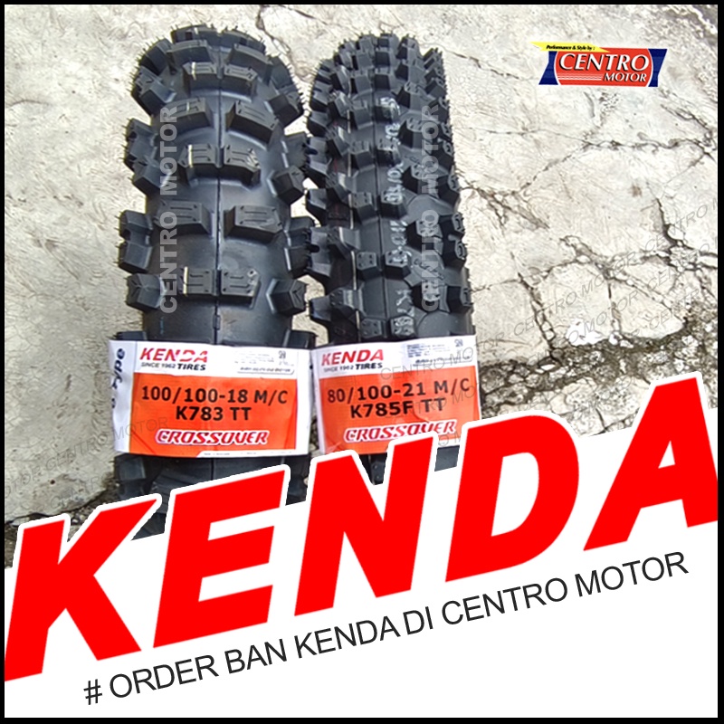 Jual KENDA ban MOTOCROSS RING 21+18. Paket 2 Ban CROSS (Milville II ...
