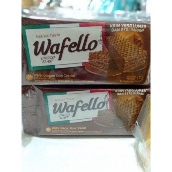 Jual WAFELLO /ROMA WAFER WAFELLO/COKLAT DAN CARAMEL | Shopee Indonesia
