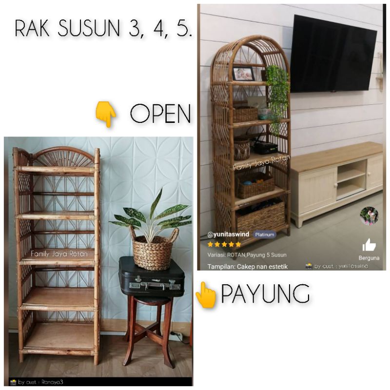 Jual RAK ROTAN SUSUN UNTUK SUDUT MUSHOLA SEPATU SERBAGUNA | Shopee ...