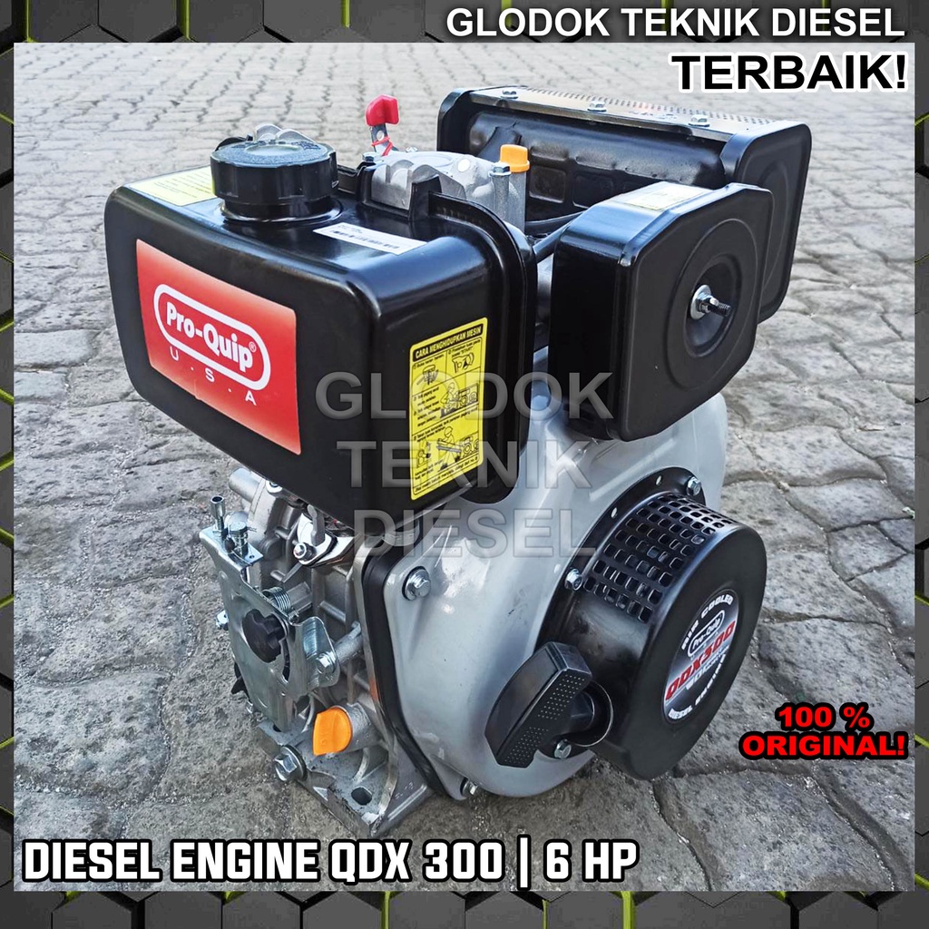 Jual Proquip Mesin Diesel Penggerak QDX 300 6 HP PK Solar Engine QDX300 ORIGINAL TERBAIK ...