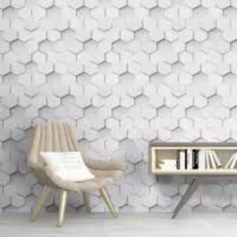 Jual wallpaper dinding motif bata paping putih | Shopee Indonesia