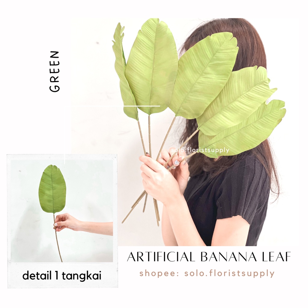 Jual ARTIFICIAL BANANA LEAF DAUN PISANG PALSU Artificial Eucalyptus ...