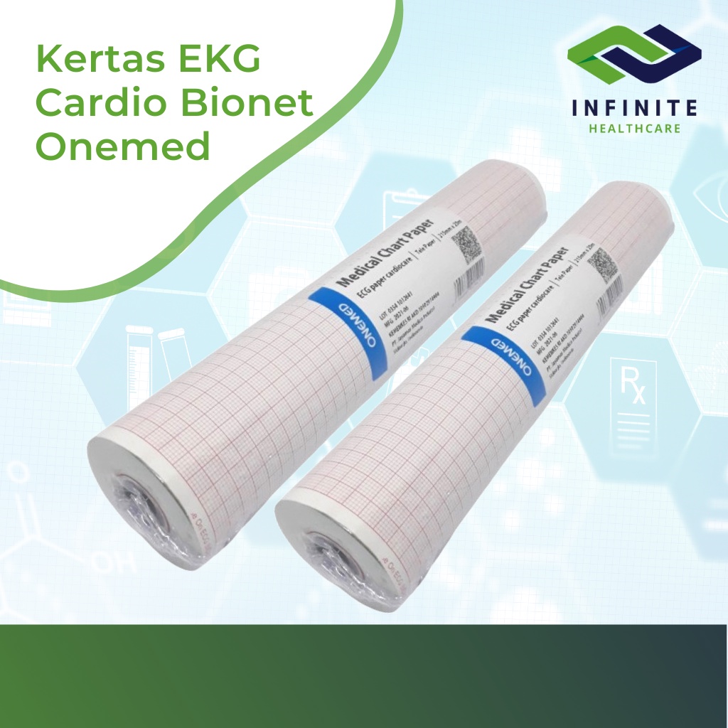 Jual Kertas EKG Cardiocare 215mm x 25mm Onemed ECG Paper Bionet 12 ...