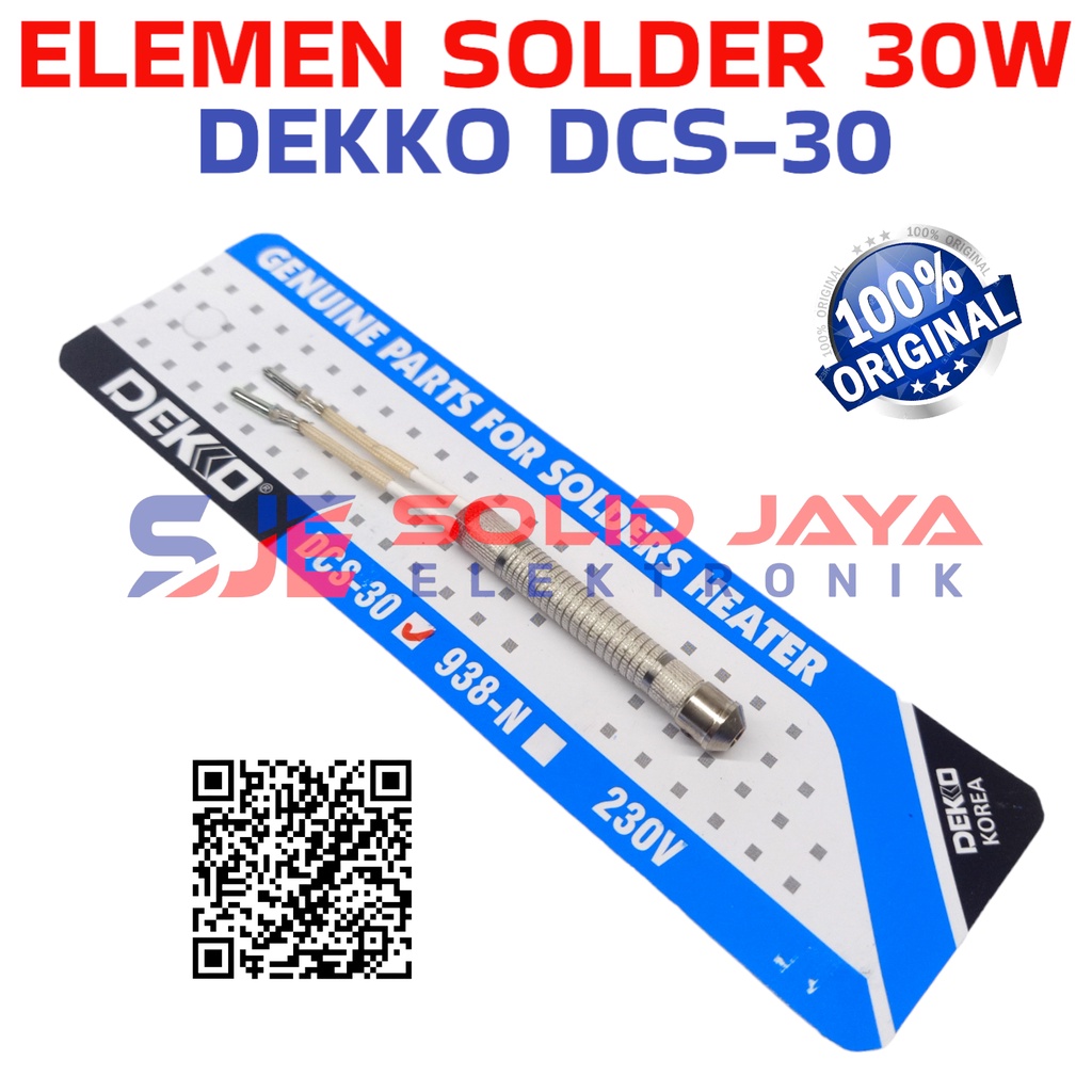 Jual ELEMEN SOLDER DEKKO 30W DCS30 DCS 30 ELEMENT SPUL SPULL DEKO 30 W DCS-30 30 WATT 30 W ...