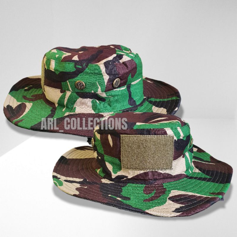 Jual topi rimba tni loreng malpinas - topi rimba loreng caps velcro ...