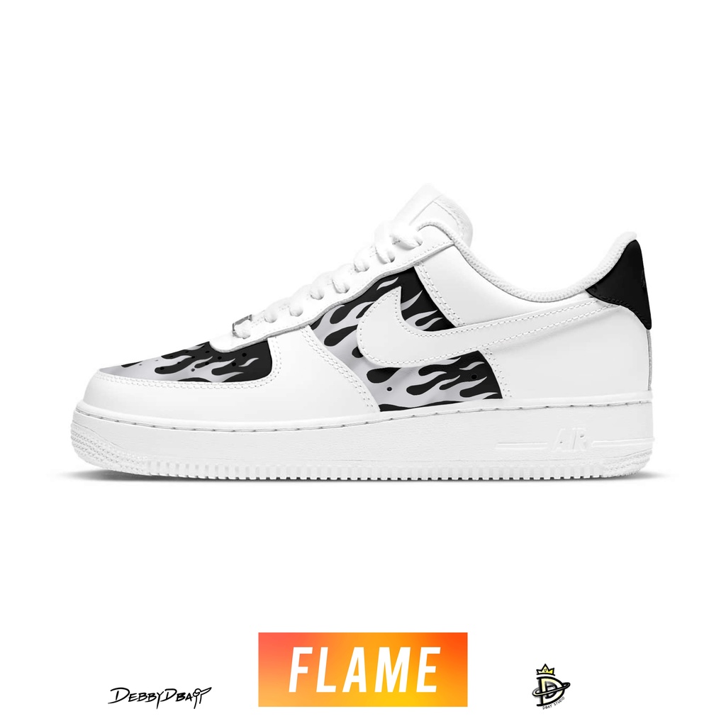 Jual NIKE AF1 PANEL SILVER CUSTOM | Shopee Indonesia