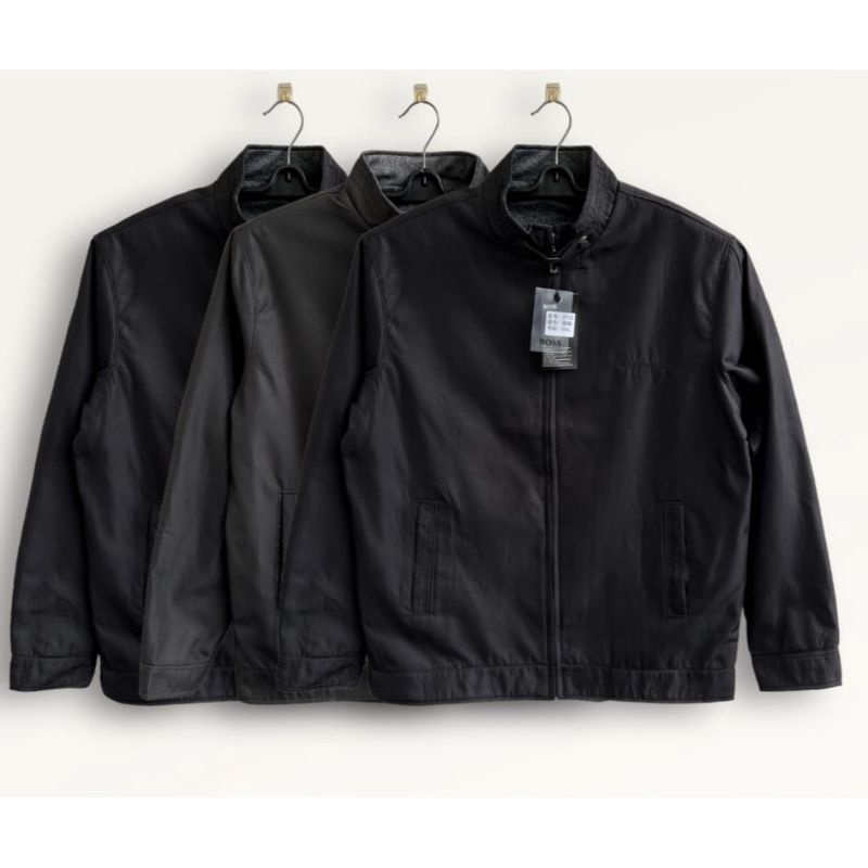 Jual star Jaket Bomber Import Polos Casual Pria Merk Boss Original ...