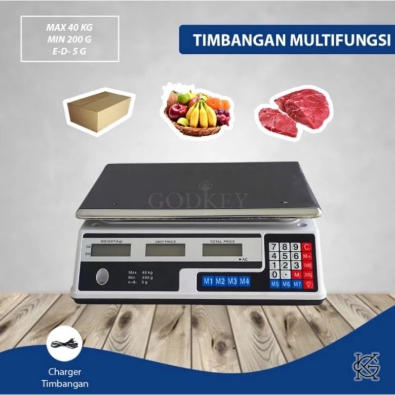 Jual TIMBANGAN DIGITAL 40KG / TIMBANGAN ELEKTRONIK PAKET BUAH SAYUR ...