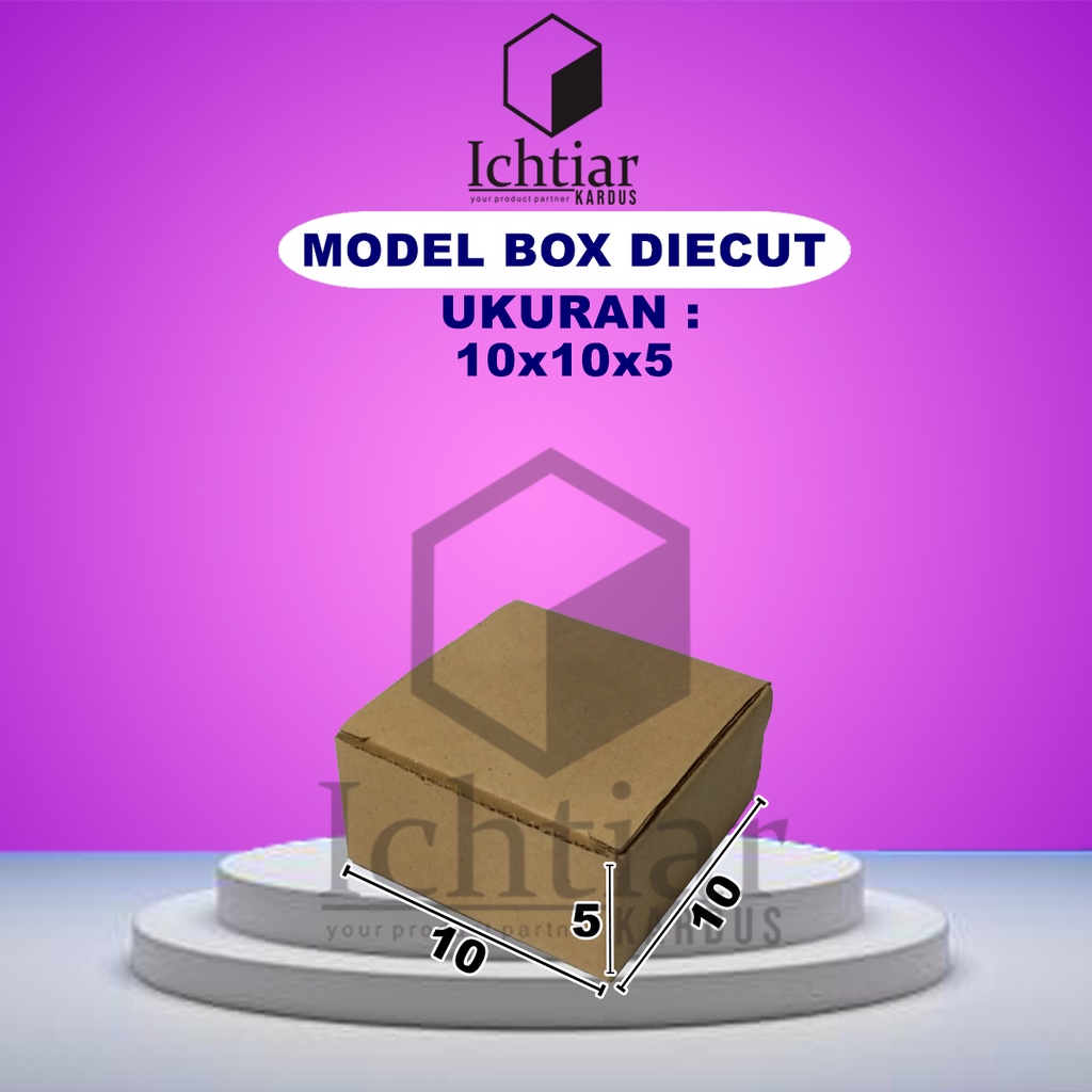 Jual Karton / Kardus / Box Packing Diecut Ukuran 10x10x5 Cm | Shopee ...