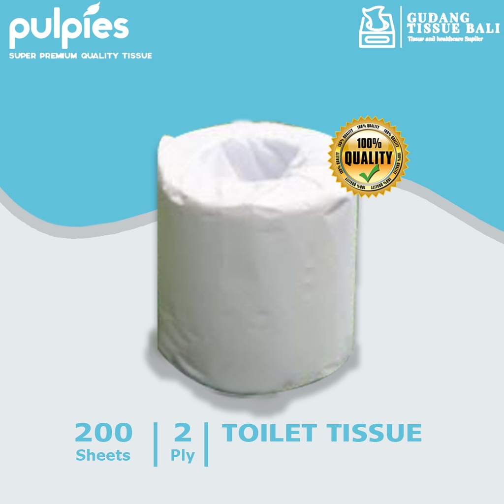 Jual Pulpies - Tissue Toilet/Bathroom Tissue Roll 200 sheet - covered ...