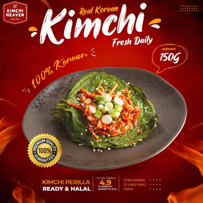 Jual PERILLA LEAF KIMCHI / DAUN PERILLA / KKAENIP-KIMCHI 150G | Shopee ...