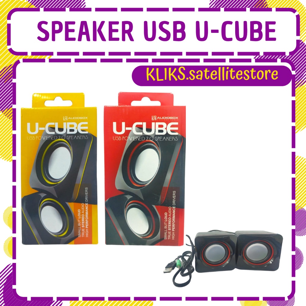 Jual SPEAKER AUDIOBOX U-CUBE | Shopee Indonesia