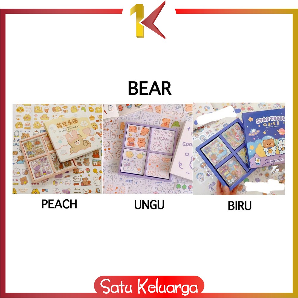 Jual SK-C473 Stiker 2D Isi 100pcs Sticker Aesthetic Karakter / Stiker ...