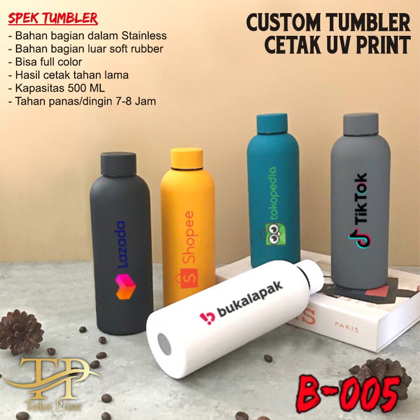 Jual Tumbler Custom-Tumbler Botol Minum B005 Sport Premium Stainless ...