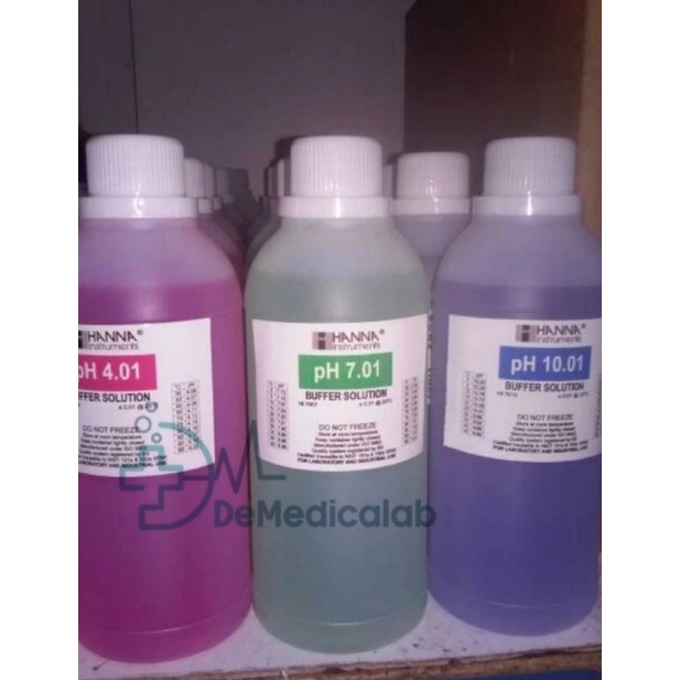 Jual Buffer Solution pH 4 / pH 7 / pH 10 Hanna 500 Ml | Shopee Indonesia