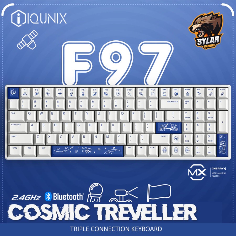 Jual Iqunix F97 Cosmic Treveller Wireless RGB Mechanical Gaming ...