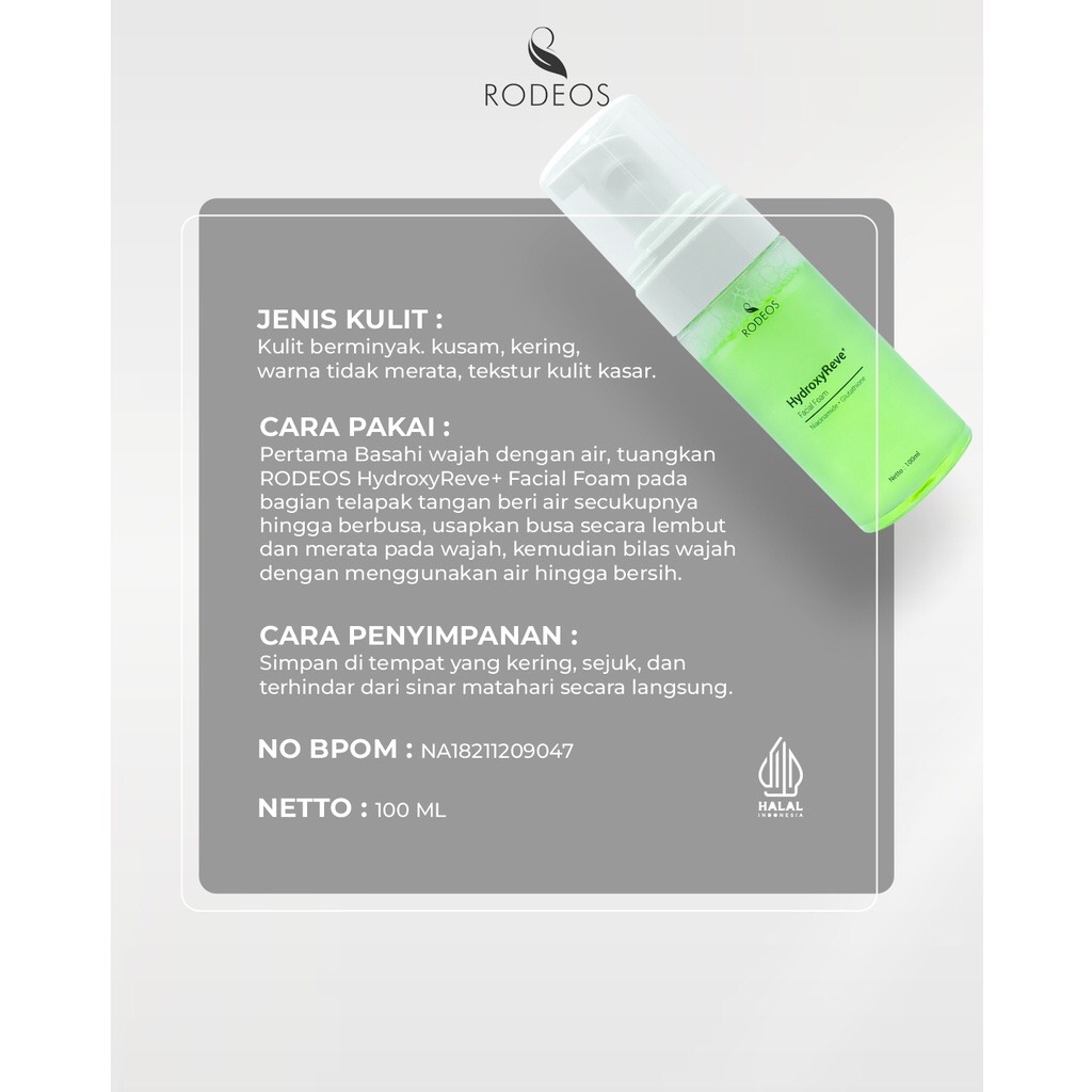 Jual BISA COD Rodeos Hydroxyreve Facial Foam - Pencuci Wajah | Shopee ...