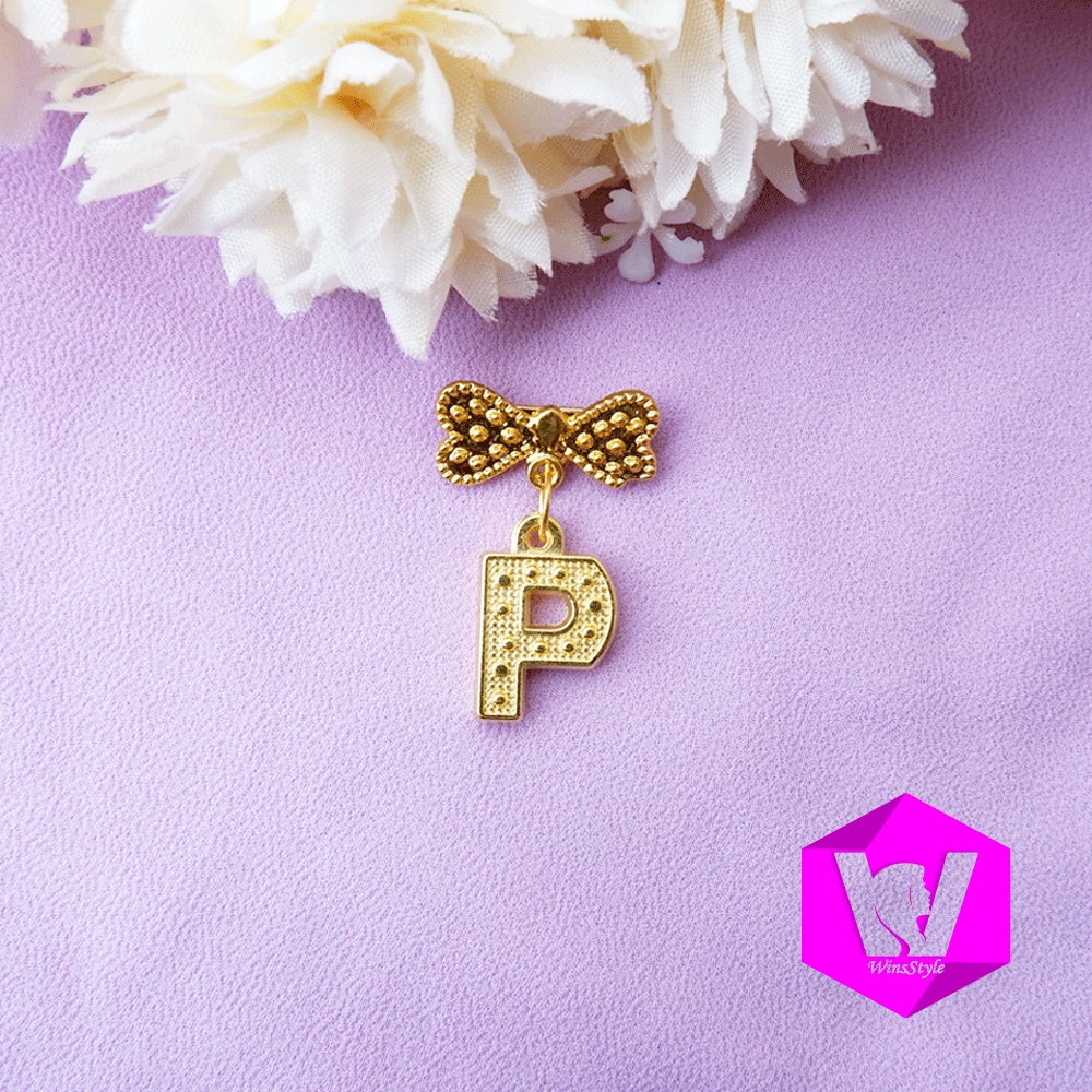 Jual Bros Huruf Bros Inisial Nama Pin Hijab Huruf Winsstyle Aksesoris ...
