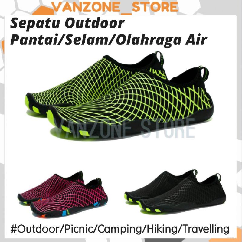 Jual Sepatu Pantai Olahraga Air Diving Snorkling Rafting Kayak Pria ...