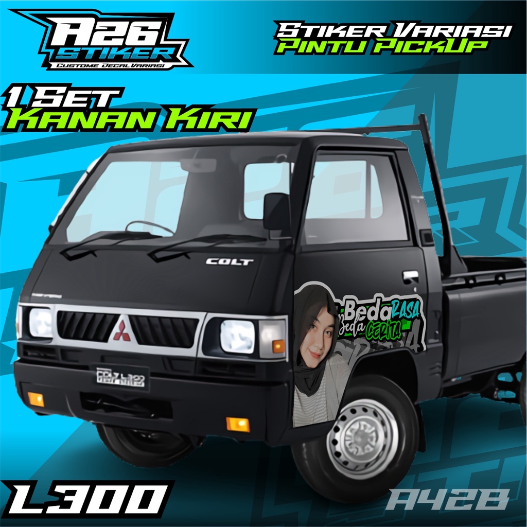 Jual Stiker Decal BEDA RASA BEDA CERITA Variasi Pintu Depan Sepasang ...