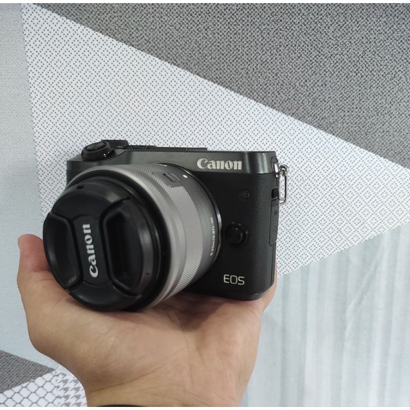Jual MIRRORLESS CANON M6 FULLSET | Shopee Indonesia