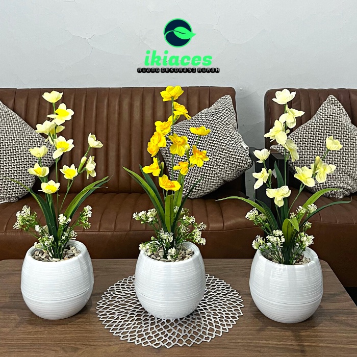 Jual BUNGA BAKUNG ARTIFISIAL BUNGA POT HIAS BUNGA PLASTIK TANAMAN ...