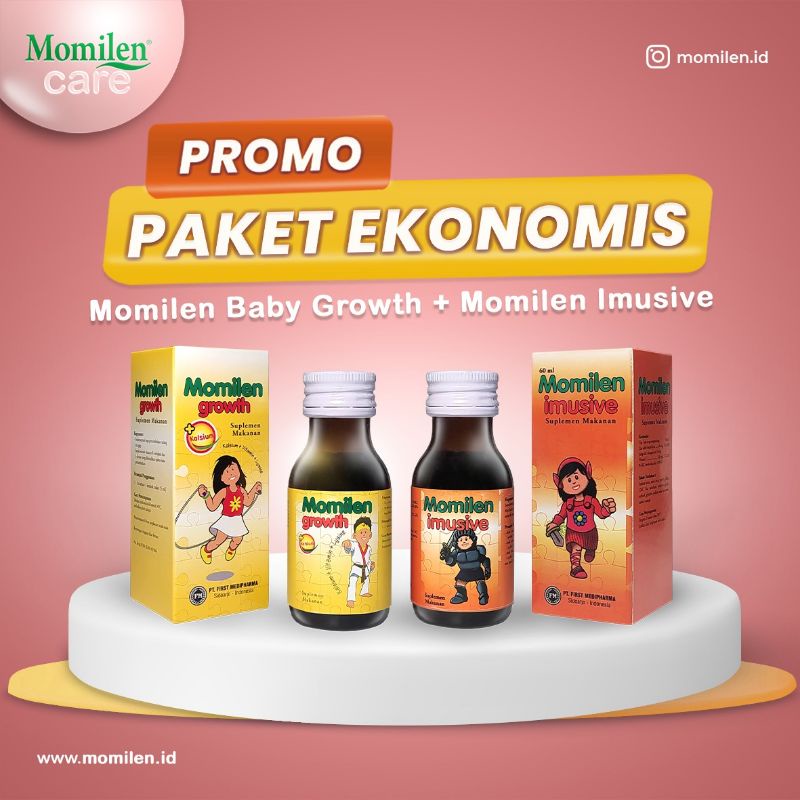 Jual Paket Ekonomis/Momilen Imusive X Momilen Growth 60ml ...
