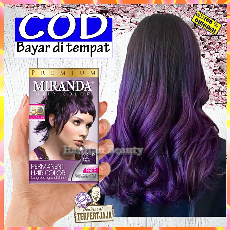 Jual Pewarna Rambut Permanen Aman 100% Original Miranda Hair Color ...